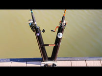 Fishing Rod Holder for Docks and Piers - "Dock-It Fisher"